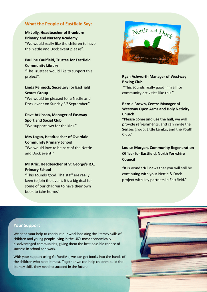 The Nettle and Dock Scarborough Literacy Project – Nettle and Dock